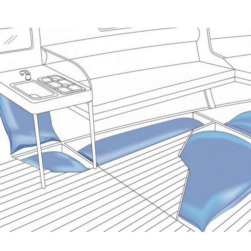 Plastimo Water Tank Flexible Nylon/PVC Triangular 120L 16658