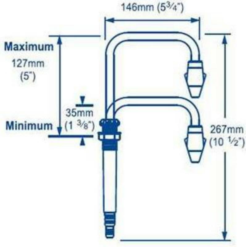 Whale Telescopic Faucet Tap. - ft1152