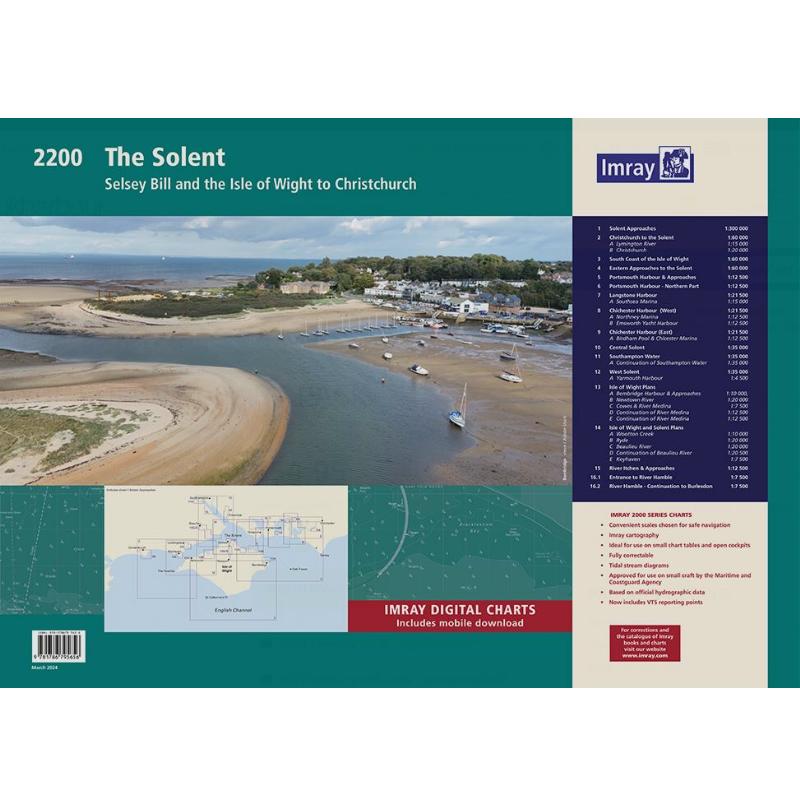 Imray Chart 2200 Solent Chart Pack - 2200 2200 j160224