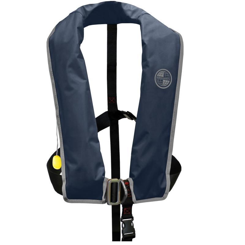 Ocean Safety Kru XF ISO Manual Life Jacket Harness 170N Navy lif7576 ...