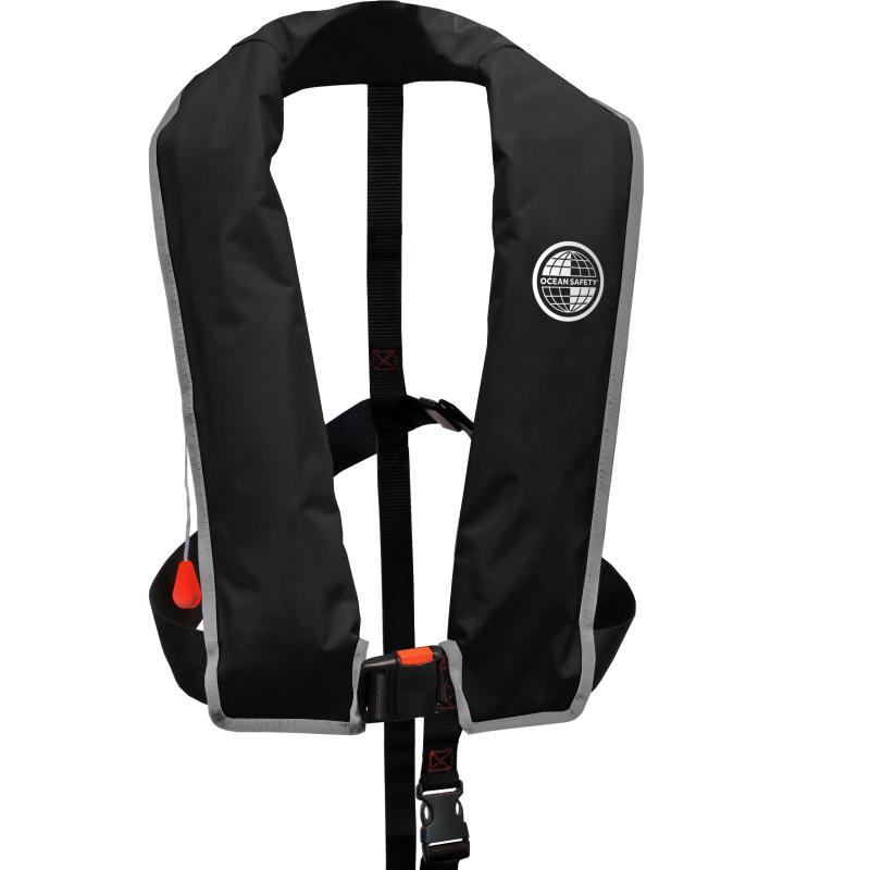 Ocean Safety Kru XF Automatic Life Jacket 170N Black lif7579 j160224