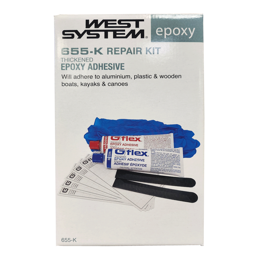 West System GFlex 655-K Thickened Epoxy Adhesive Repair Kit 236ml ws-gf ...