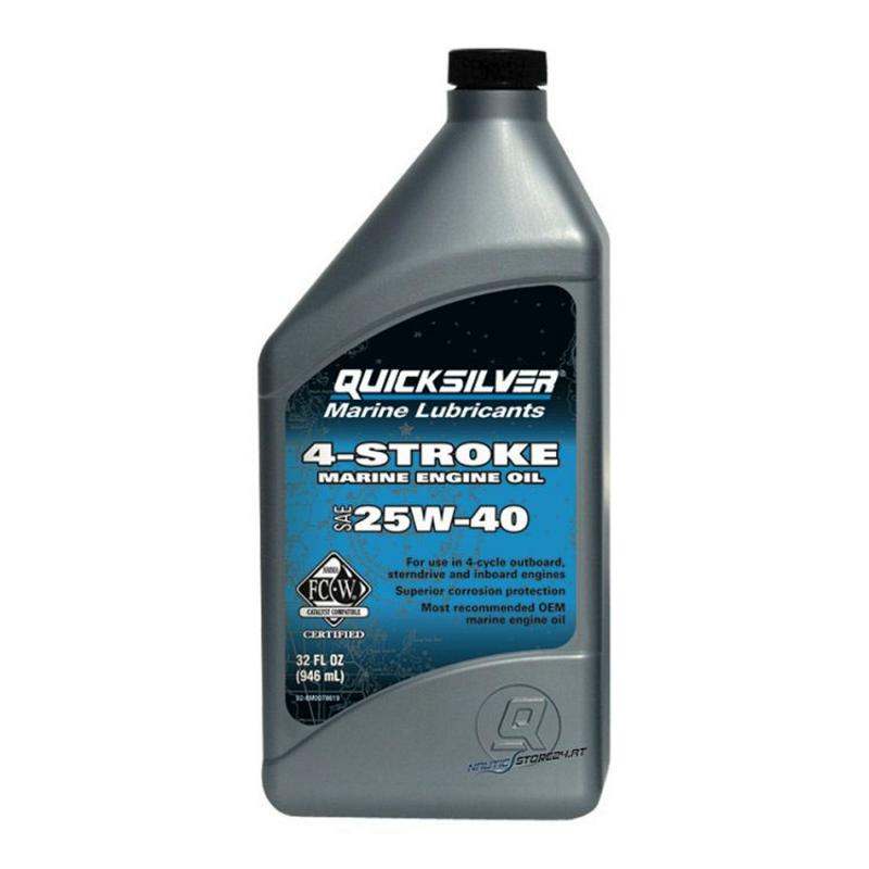 Quicksilver 4 Stroke Inboard and Sterndrive Oil SAE 25W40 1L 92 ...