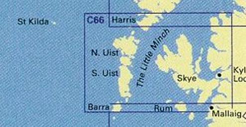 Imray Chart C66 Mallaig to Rudha and Outer Hebrides - c66 c66 j160224