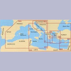 Imray Chart M22 Eastern Med - Egypt to Israel Lebanon & Cyprus m22 j160224