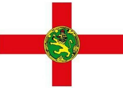Courtesy Flag for Alderney 30cm x 45cm 42158 j160224