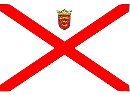 Courtesy Flag for Jersey 30cm x 45cm 42154 j160224