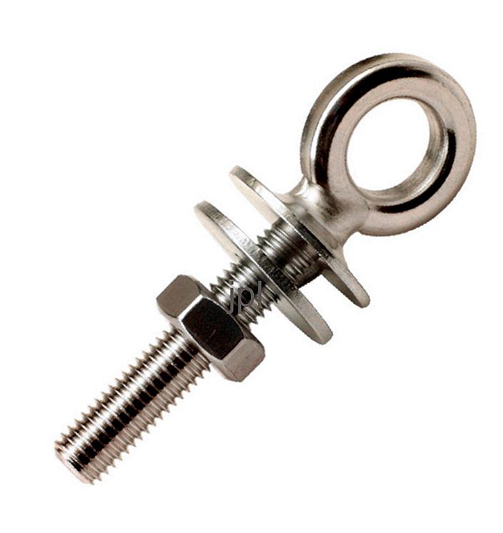 Blue Wave Rigging Stainless Large Collared Eye Bolt M10 x 100 mm 371000 ...