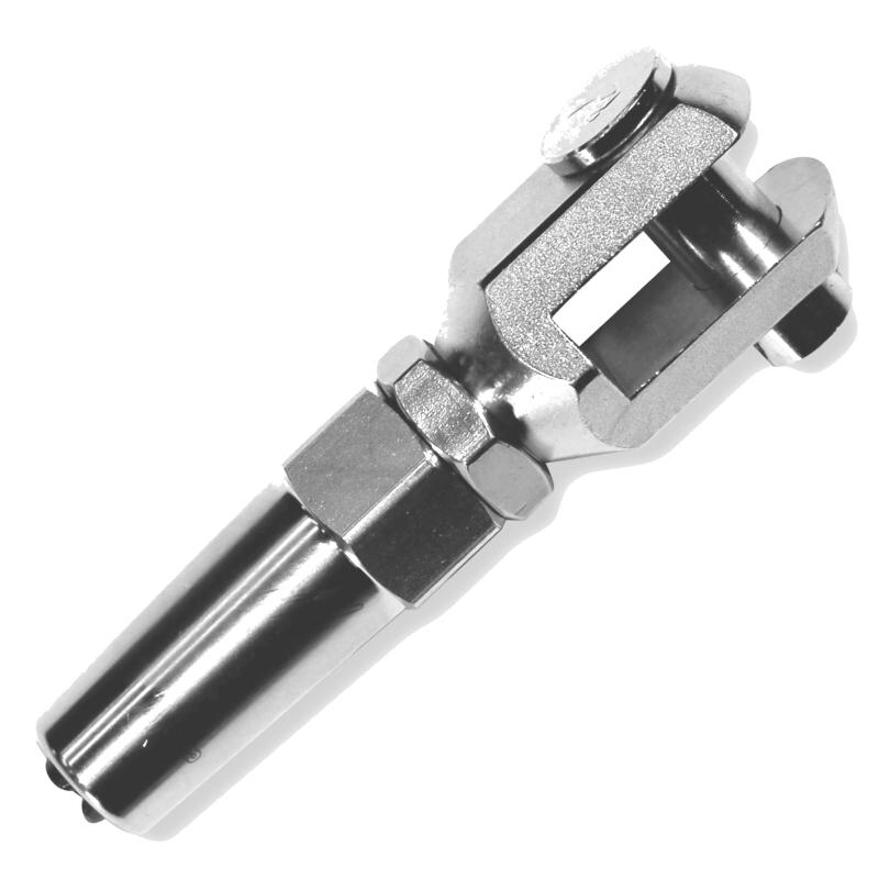 Blue Wave Rigging Fork Terminal Swageless for wire 8 mm 841208-ss j160224