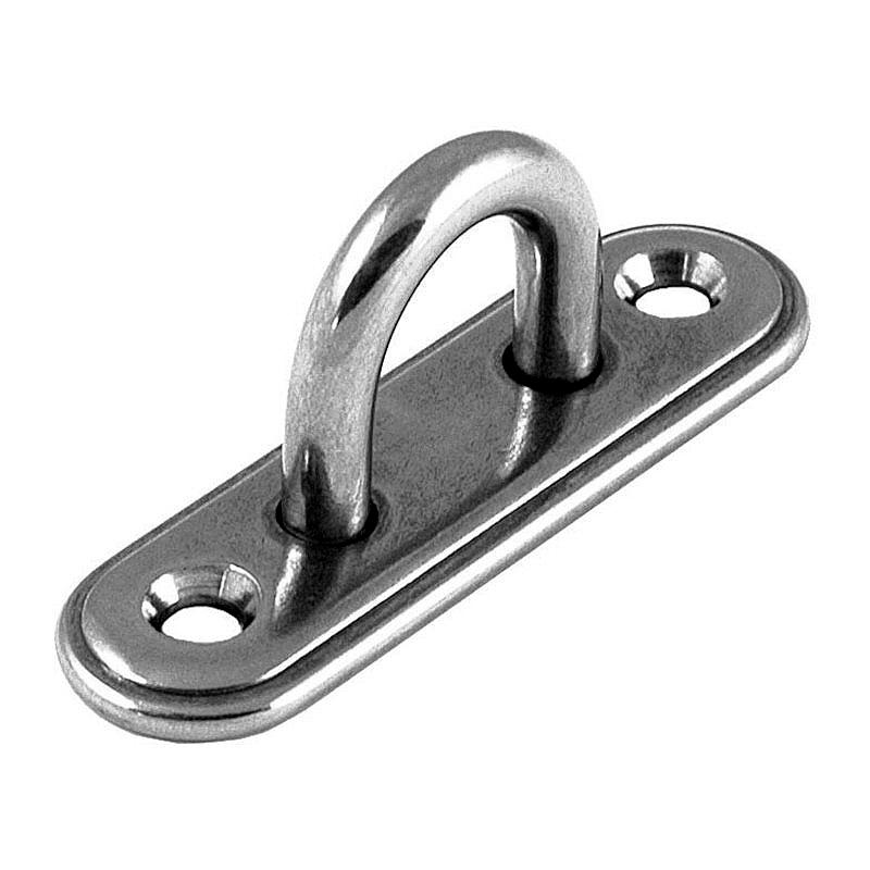 EDEC Stainless Long Eye Deck Plate with 5mm Hoop 101505 j160224
