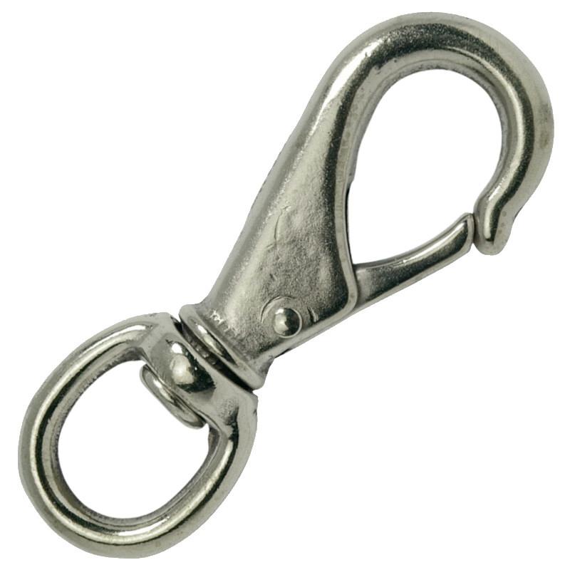 EDEC Stainless Steel Swivel Eye Boat Snaps Size 2 20 mm 732102 j160224