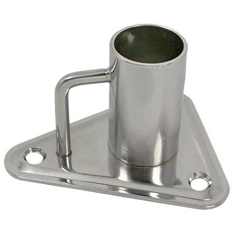 EDEC Stainless Steel Triangular Stanchion Base 812002 j160224