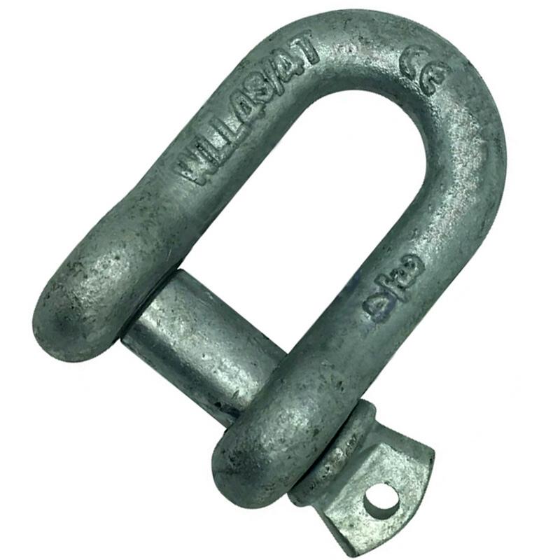 EDEC Load Rated Galvanised D Shackle 1" - 25 mm 905127 j160224