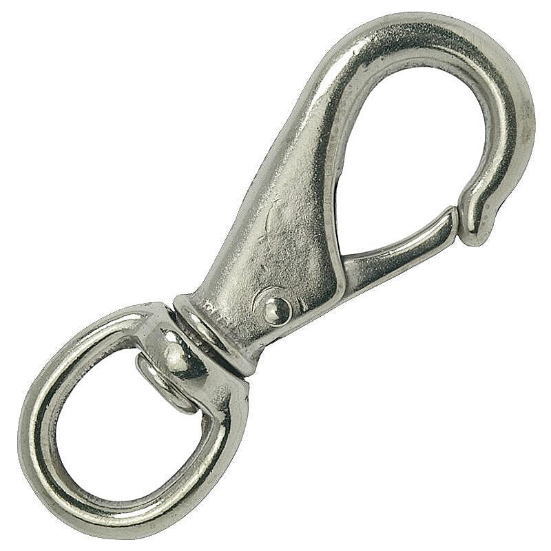 Kong Nickel Plated Bronze Swivel Eye Boat Snaps size 1 x 10 mm 31001 ...