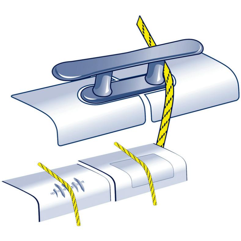 Anti Chafe Gelcoat Protection Tape 4 x Mixed Patches 1910 j160224