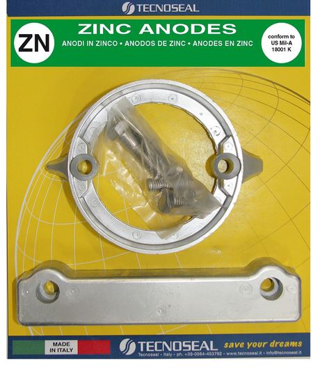 Tecnoseal Volvo Penta 280 Duo Prop Zinc Anode Kit kitvolvodp280 j160224