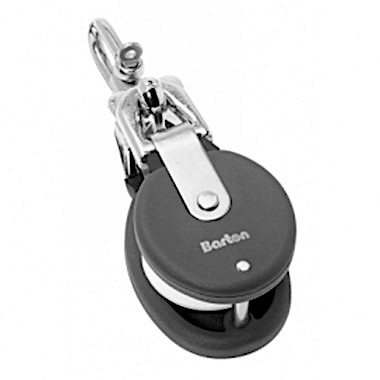 Barton Small Snatch Block Stainless 'D' Shackles 48 mm 90402 j160224