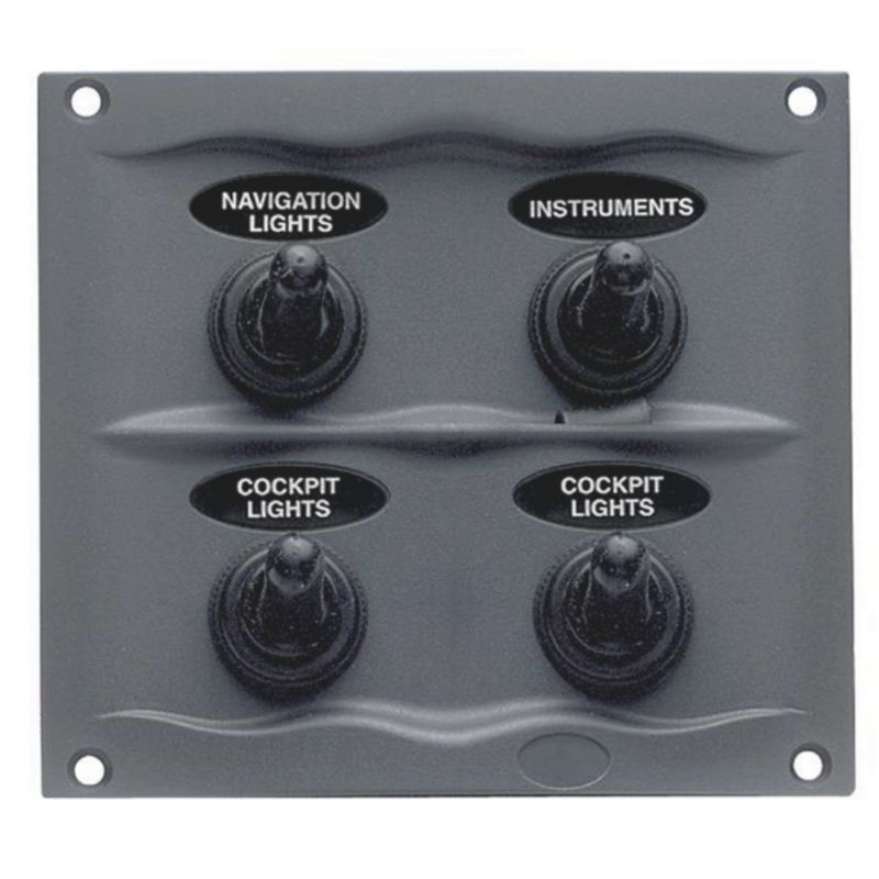 Switch Panel 4 Way Grey 10044 j160224