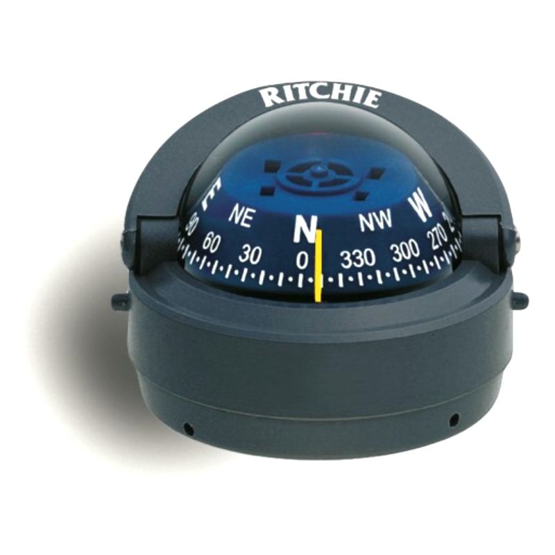 Ritchie Explorer Compass Dial Surface Mount Grey Blue Face s-53g j160224