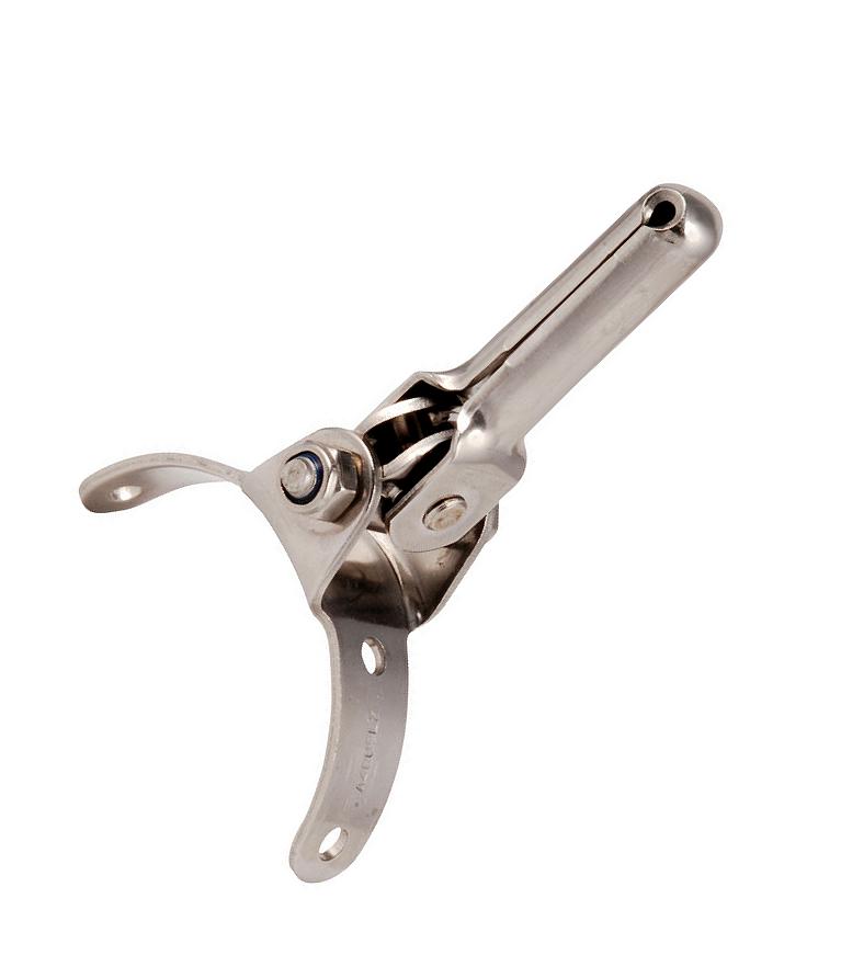 Fixed Stainless Goose Neck Radiused Strap 4009-c j160224