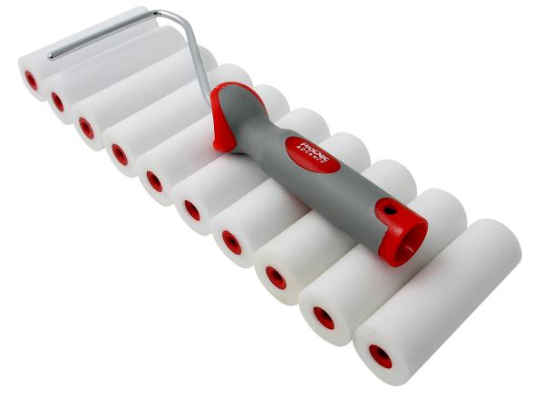 Foam Mini Rollers and Frame 10 Pack 4" prrf001 j160224