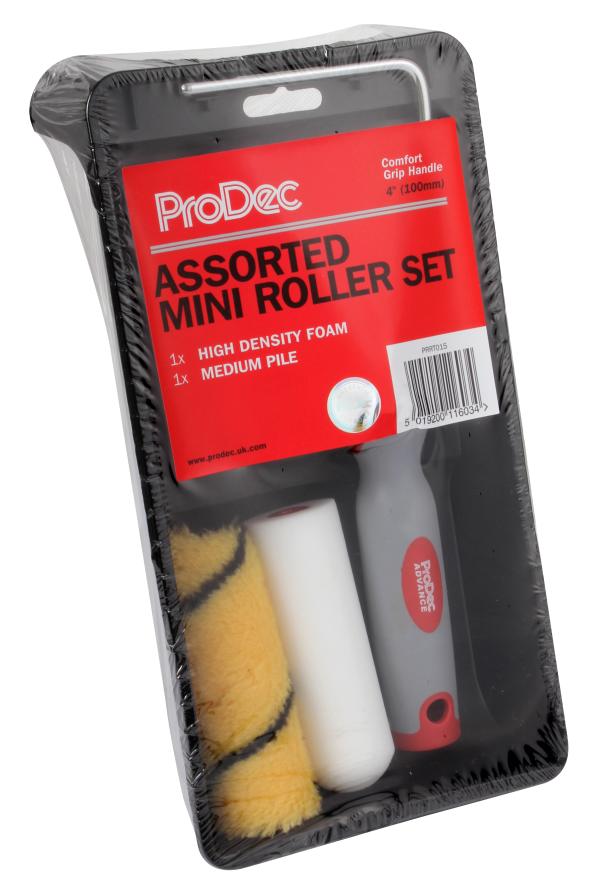 Prodec Mini Roller Twin Head Set 4" prrt015 j160224