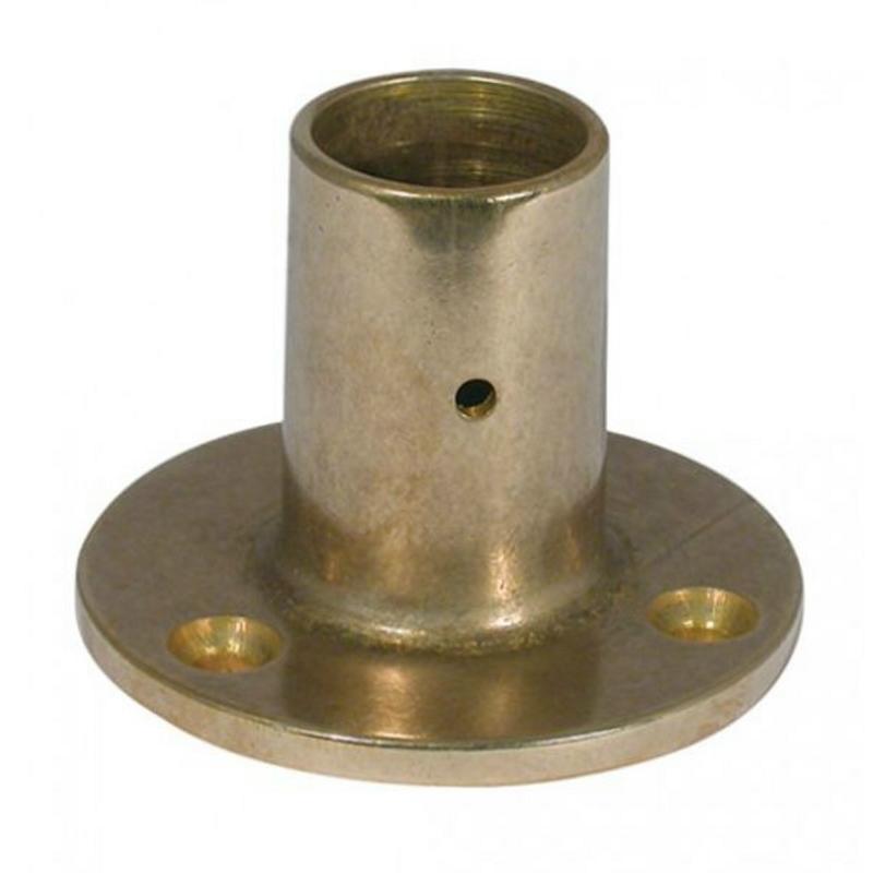 Vertical Flagpole Sockets 70x25 mm Brass n-71132 j160224