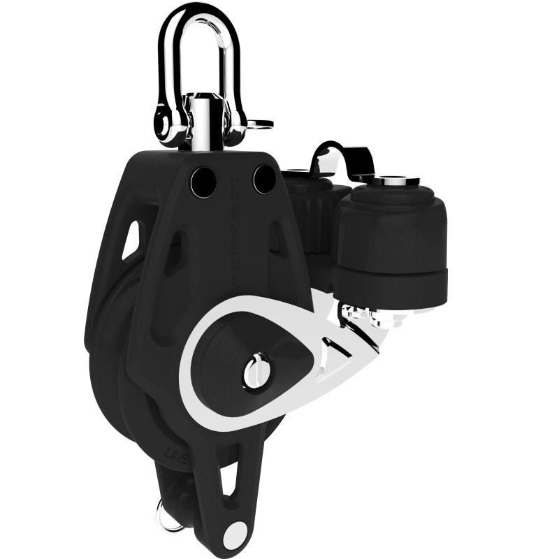 Lewmar 40 mm Control Block Single Becket Cleat 29901428bk j160224