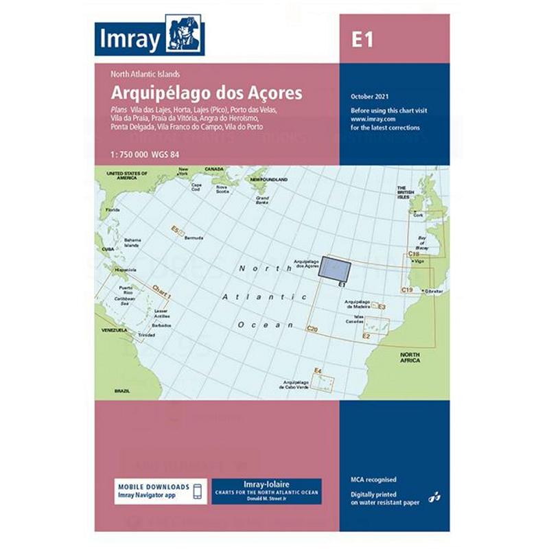 Imray Chart E1 Arquipelago dos Azores - e01 e01 j160224