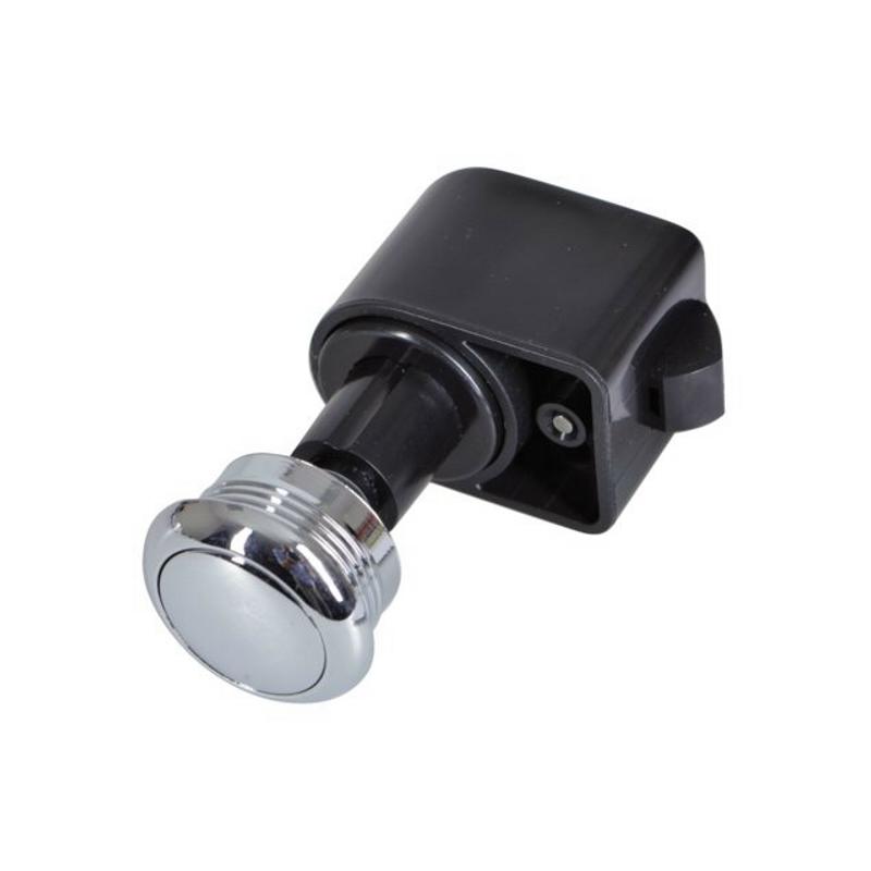 Push Button Round Self-Latching Chrome Plated Messing Cabinet Latch 14. ...