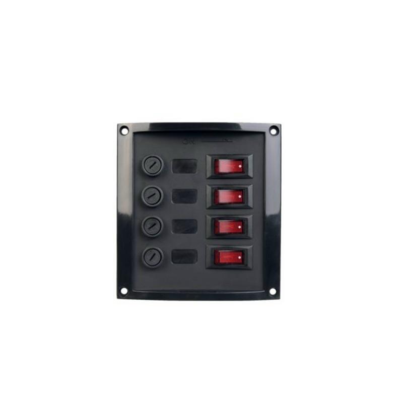 Switch Panel 4-Fuses Black 14.577.004 j160224