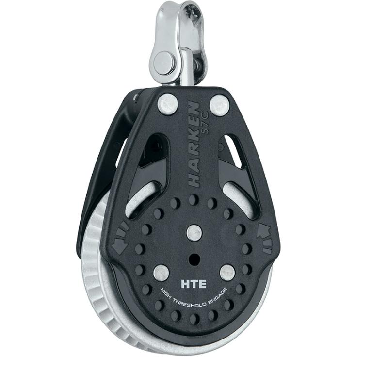 Harken 57 mm Ratchamatic HTE block with Swivel 2x Grip 2168-hte j160224
