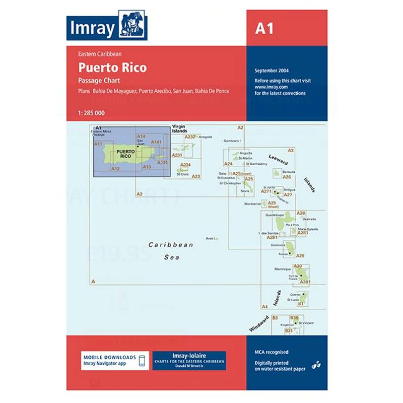 Imray Chart A1 Puerto Rico a01 j160224