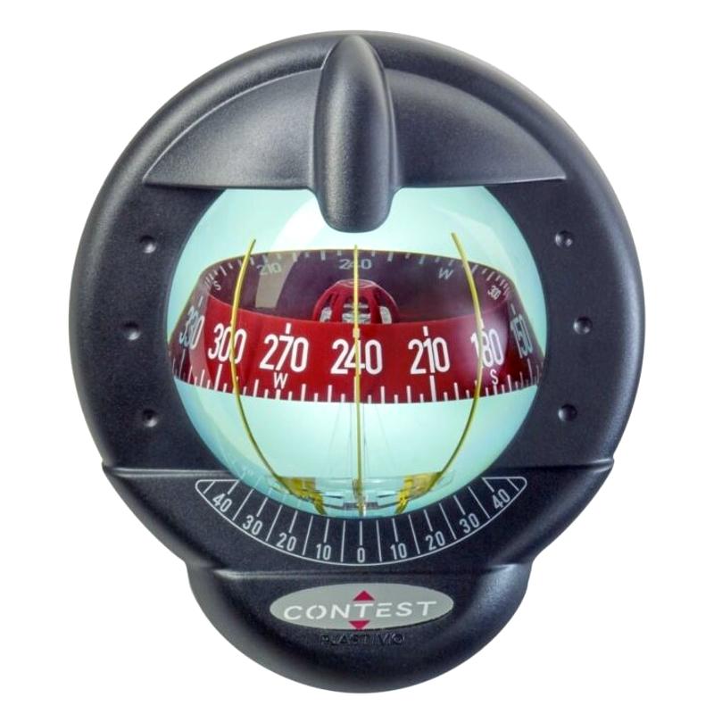 Plastimo Contest 101 Compass Vertical Bulkhead Black with Red Card ...