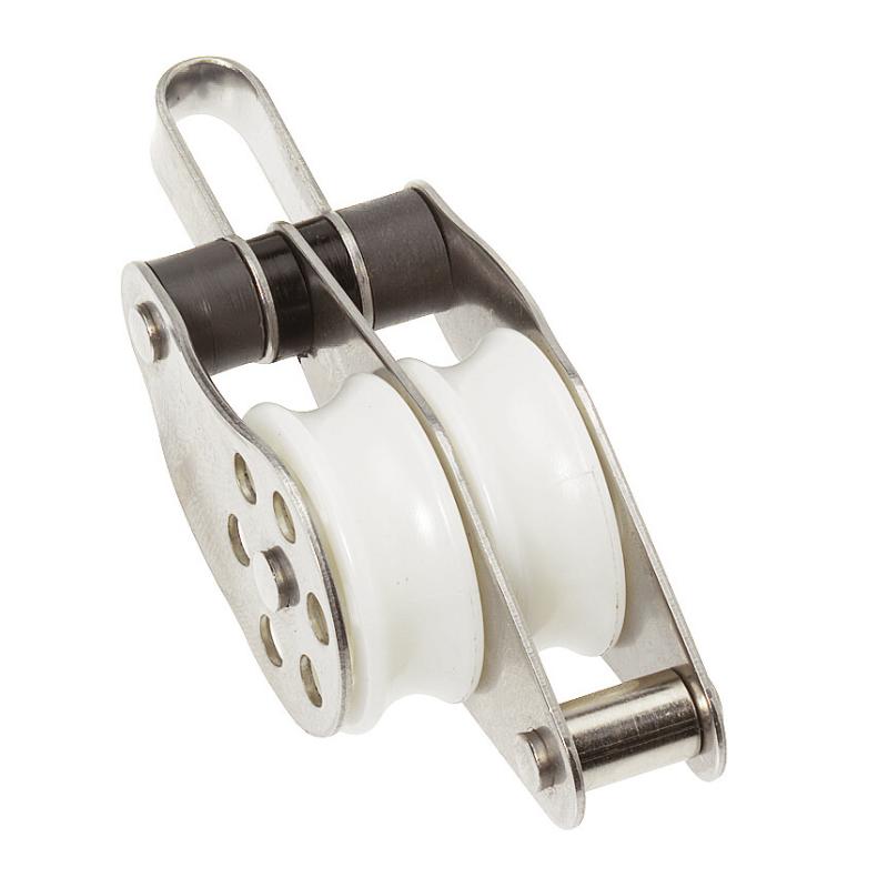 Barton Stainless Ball Bearing Block: Double Fixed Eye Becket 30 mm ...