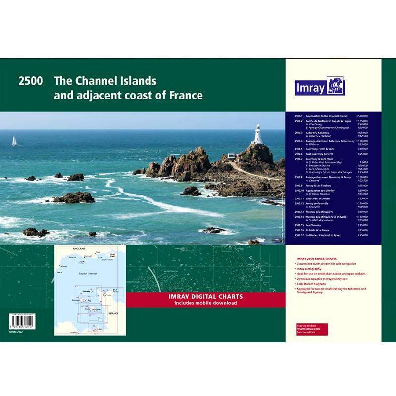Imray Chart 2500 Channel Islands Chart Pack - 2500 2500 j160224