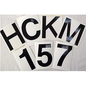Self Adhesive Black Letters 3" ltrblk2a j160224