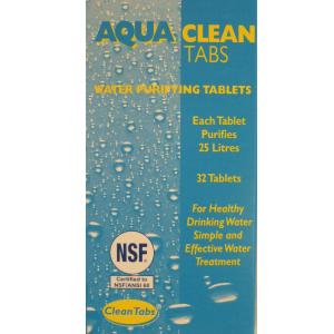 Aquatab Water Purification Tablets 32 per pack. ct010 j160224