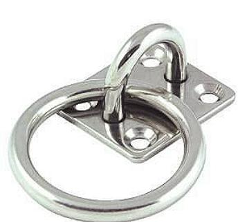 EDEC Square Deck Plate with Ring Stainless 5 mm 102820 j160224