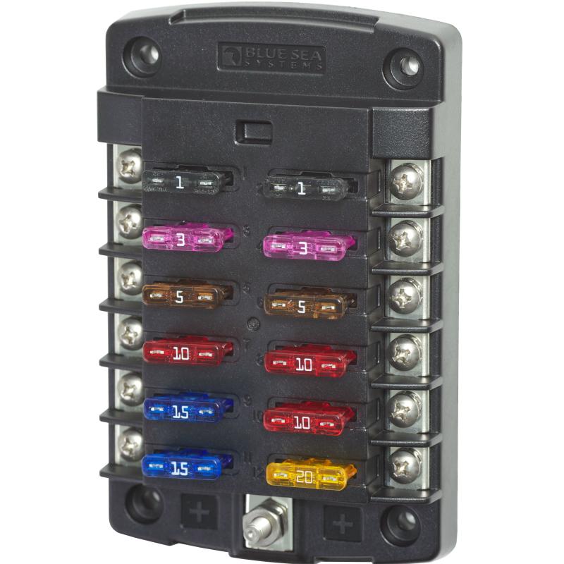 Blue Sea Systems ST Blade Fuse Block 12 Circuits bss5034 j160224