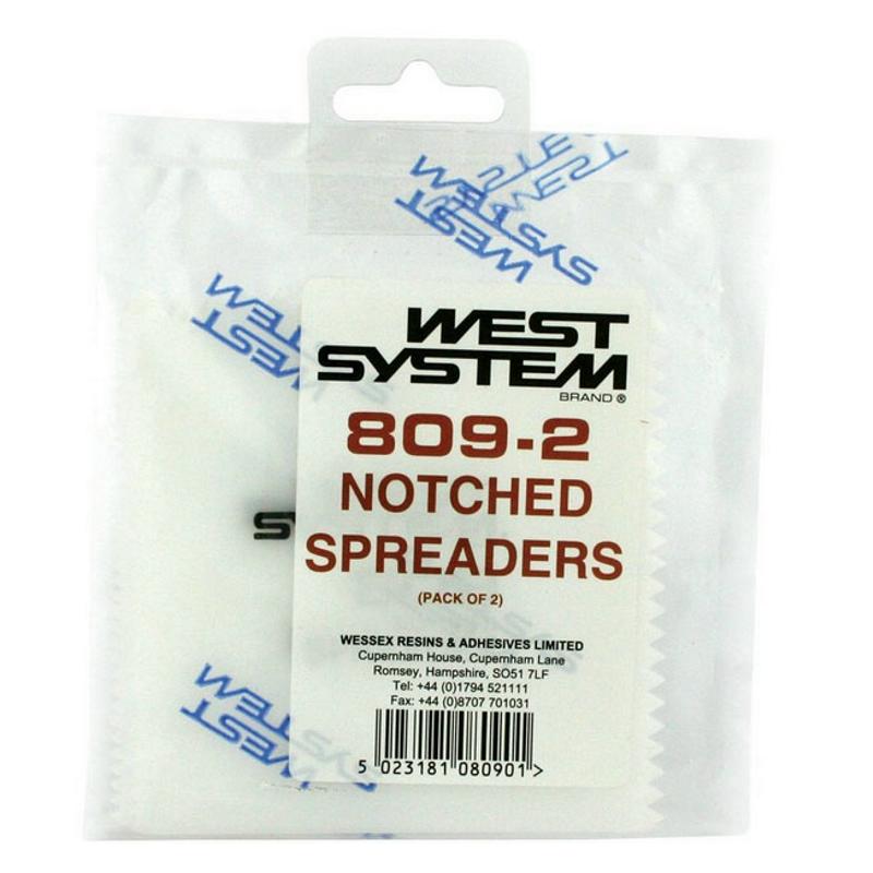 West Systems Notched Plastic Spreader WS-809-2 ws-809-2
