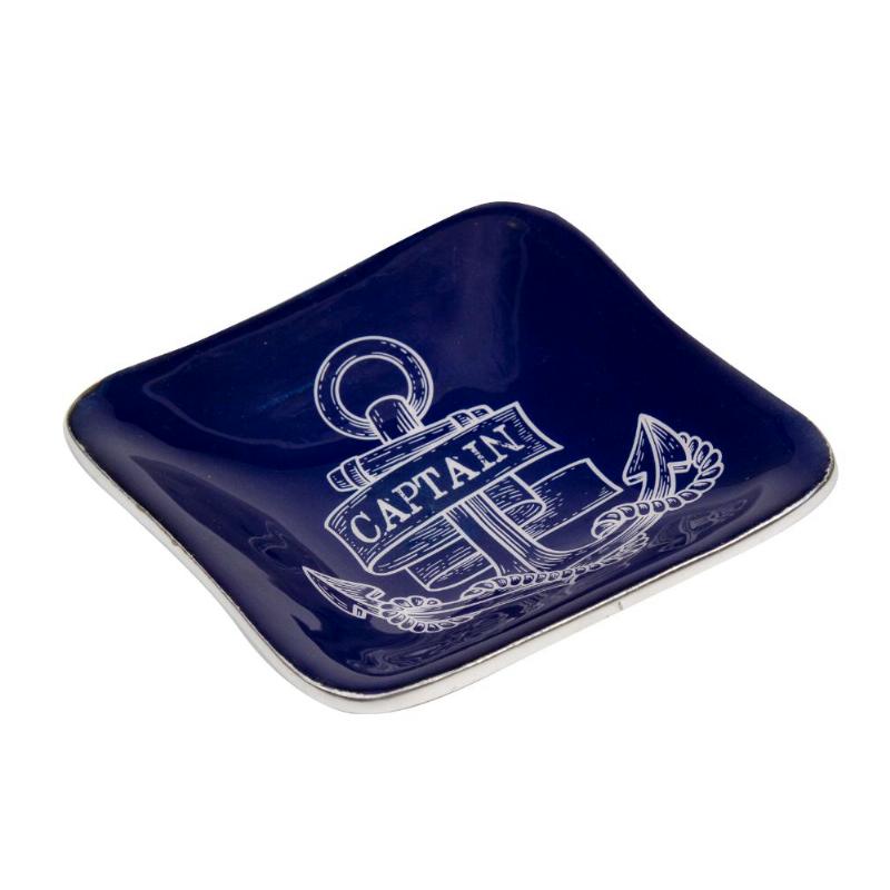 Captain Anchor Tray 10x10cm - LAST 1 IN STOCK! 4975-cls