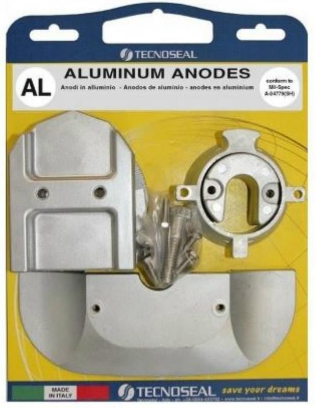 Tecnoseal Mercury Aluminium Anode Kit For Alpha One Generation 2 ...