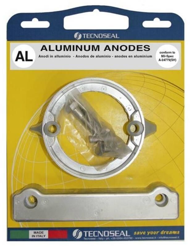 Tecnoseal Volvo Penta 280 Duo Prop Aluminium Anode Kit kitvolvodp280al ...