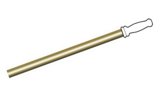 Narrowboat Brass Tiller Bar Tube 1.25 x 30" n-02410 j160224