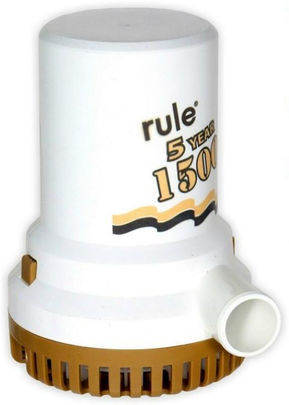 Rule Bilge Pump Gold 1500 GPH 12v Submersible - 04