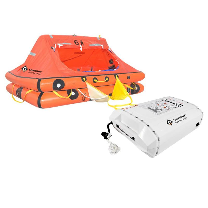 Crewsaver ISO Ocean Life-raft Over 24hr 6 Man Canister ! 95061 j061123