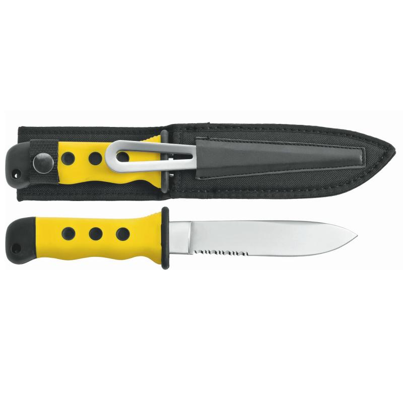 Sheath Knife with Shackle Key/Spike Yellow 11000 j160224