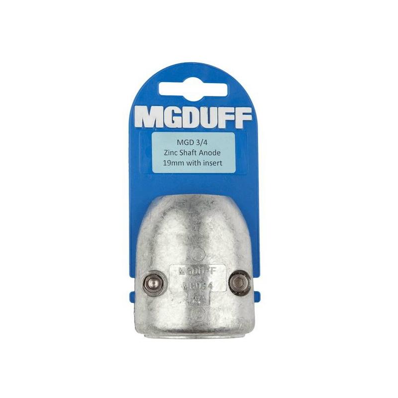 MG Duff Zinc Shaft Anode 3/4" MGD34 - with Insert mgd34 j160224