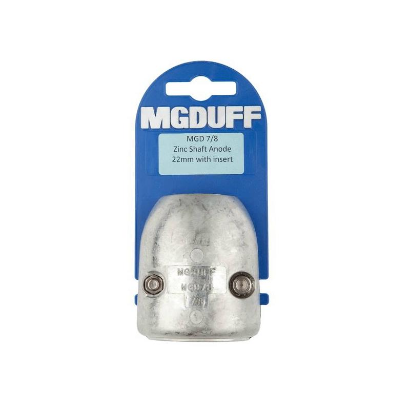MG Duff Zinc Shaft Anode 22mm 7/8” MGD - with Insert mgd78 j160224